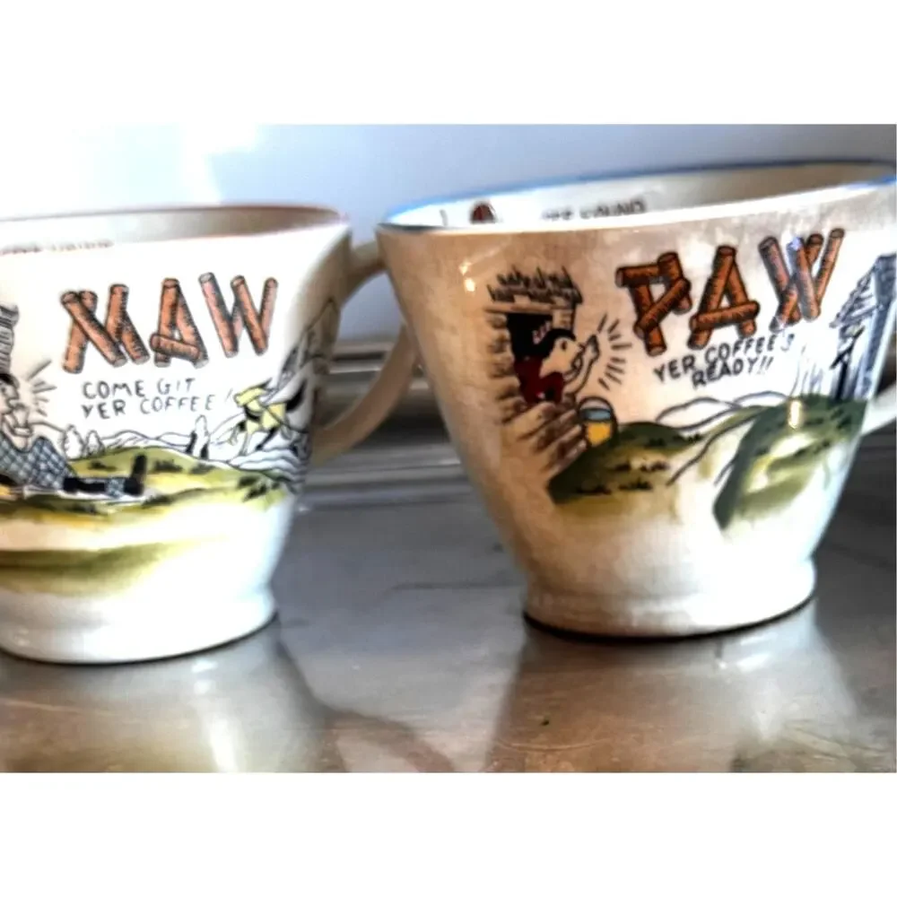 Vintage | Dining | Mcm Maw Paw Kettle Coffee Hound Mugs 96s | Poshmark
